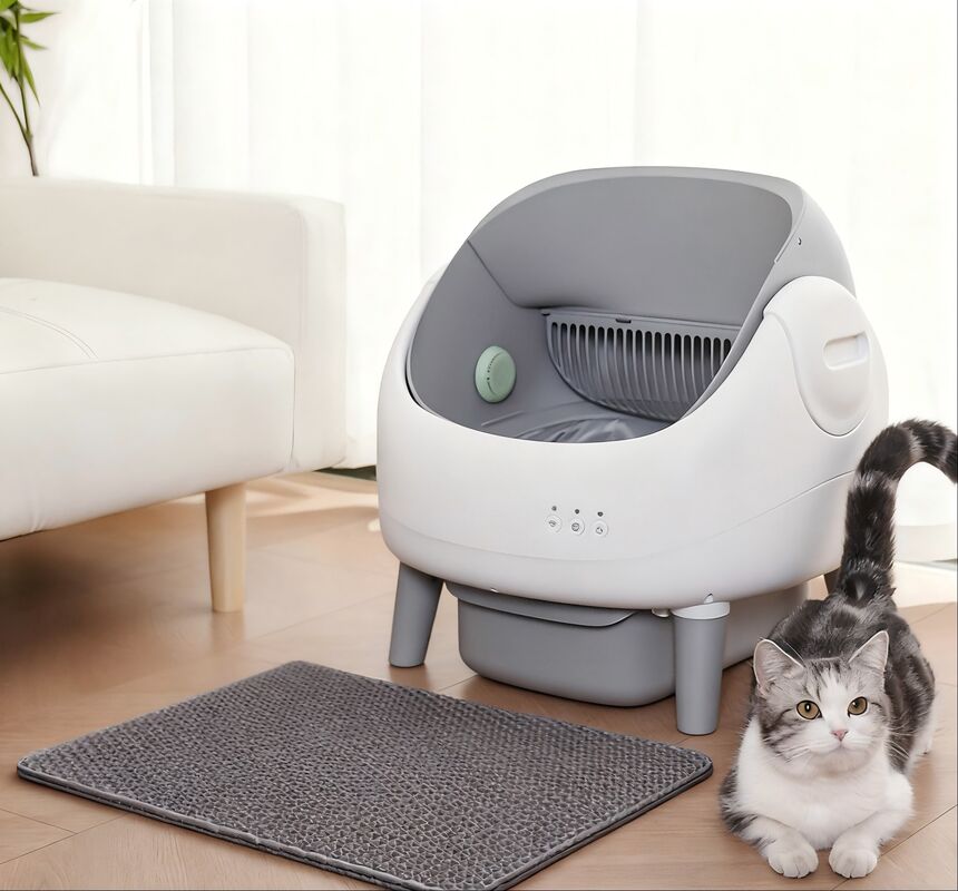 For Multiple Cats Litter Box Enclosed Anti-splatter With Sieve ...